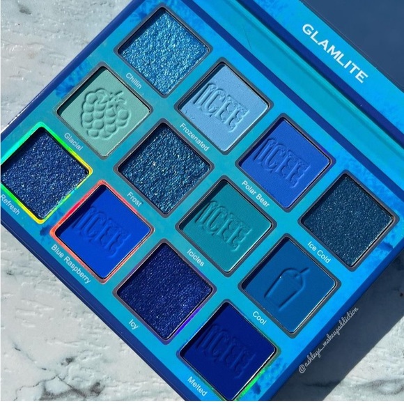 Glamlite | Makeup | Glamlite Icee Blue Raspberry Eyeshadow Palette Bnib ...
